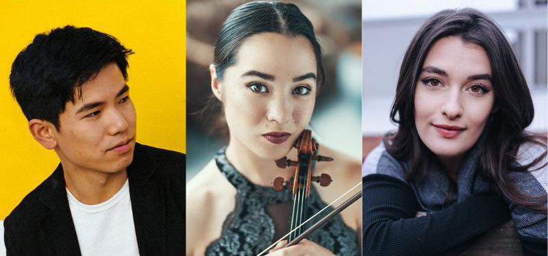 Zhu Wang, Emma Carina Meinrenken (Violin '22), and Sarah Fleiss are "On ...